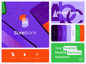 SureBank - Branding design for the mobile banking app by Outcrowd on ...