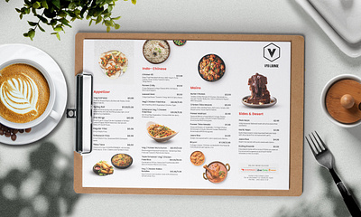 Modern Restaurant menu design Landscape by Supro Design on Dribbble