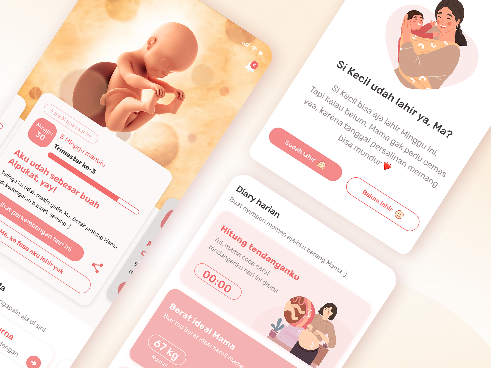 Pregnancy Apps By Omae Studio On Dribbble pregnancy-apps-by-omae-studio-on-dribbble