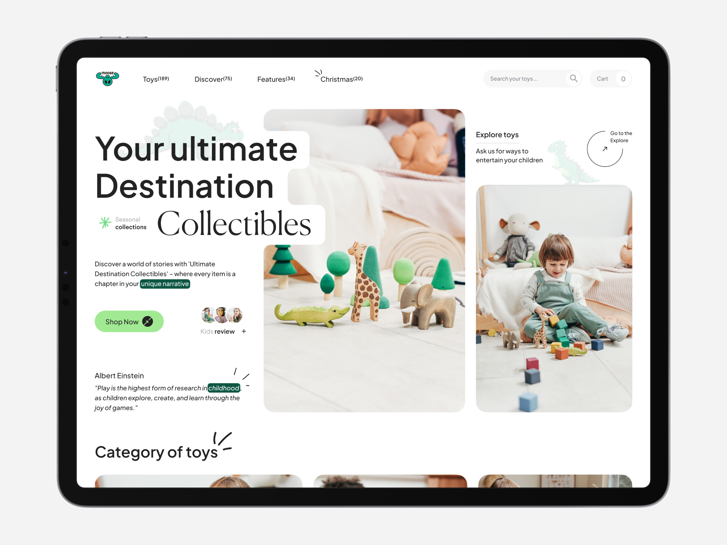 Toy Shop website by Mohamad motabzadeh on Dribbble