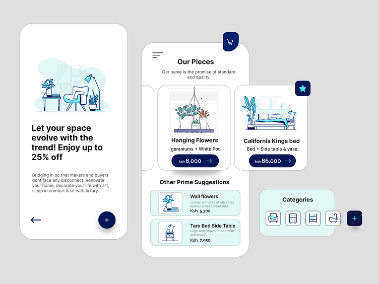 Design Pieces LoFi Concept by Amisi Kevin on Dribbble