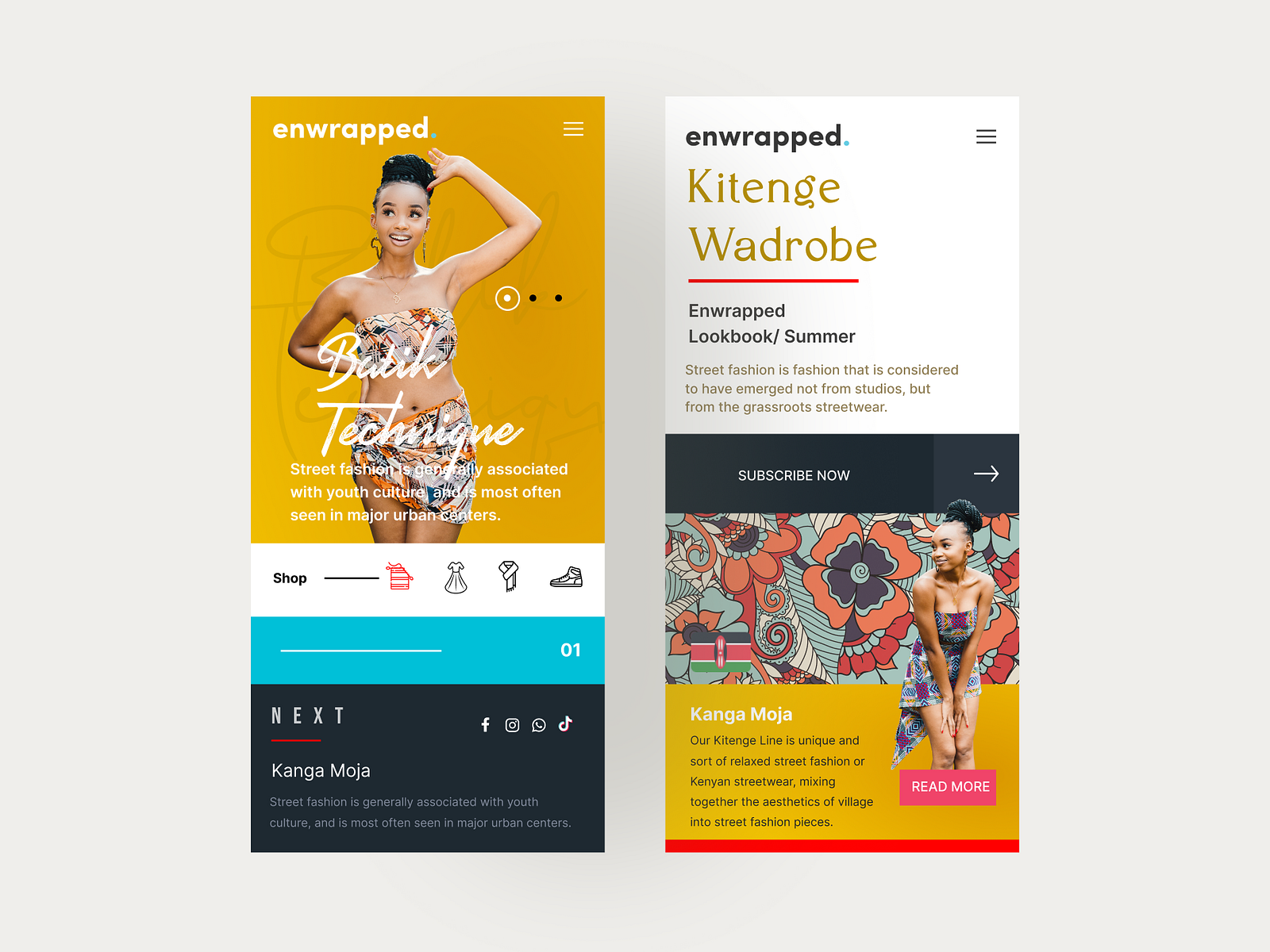 Enwrapped Mobile Responsive App by Amisi Kevin on Dribbble