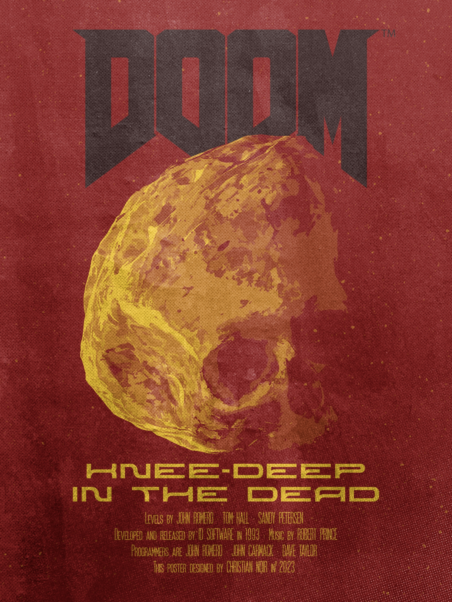 Original DOOM Fan Art Posters by Christian Noir on Dribbble