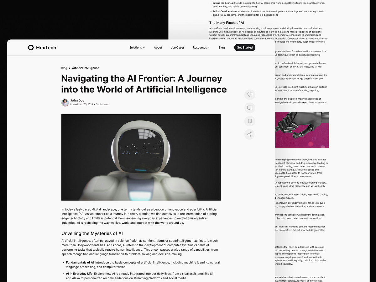 Blog UI designs, themes, templates and downloadable graphic elements on ...