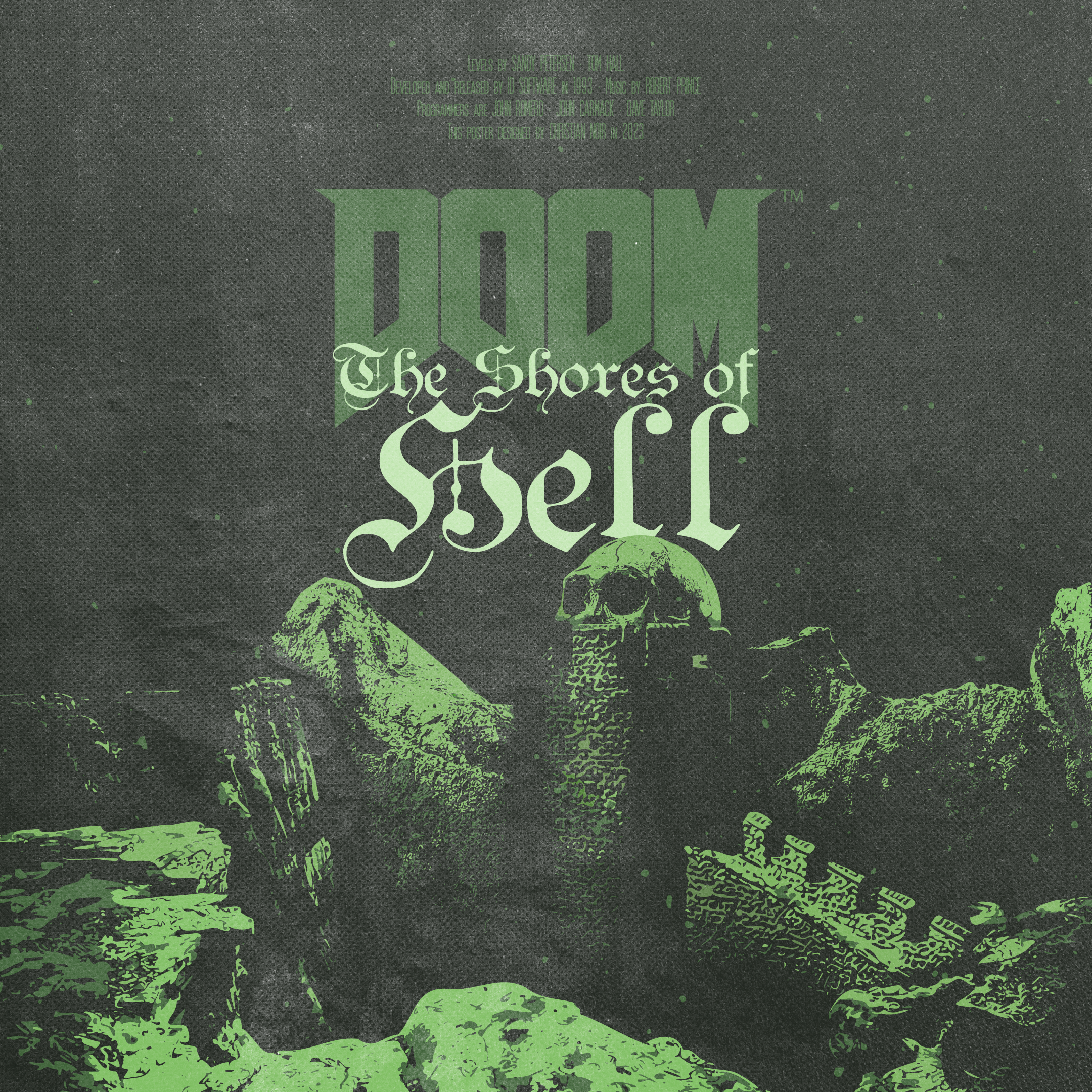 Original DOOM Fan Art Posters by Christian Noir on Dribbble