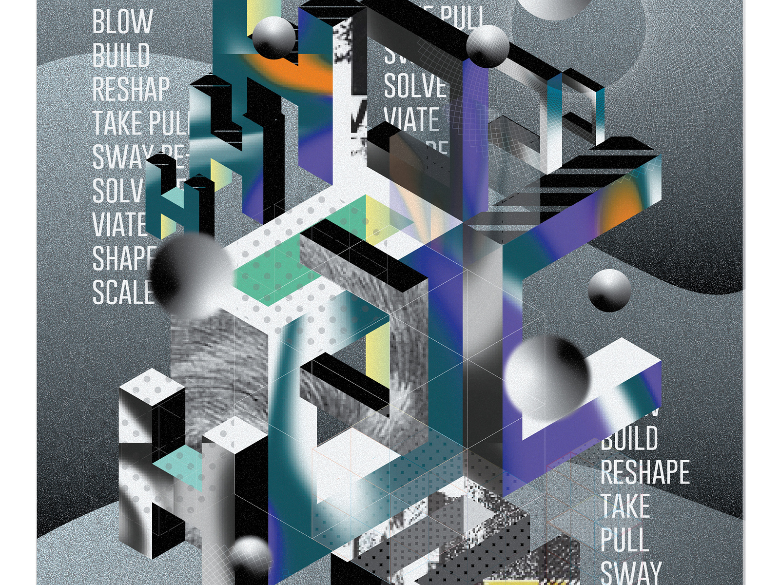 Isometric Graphic Design by Mo Islam on Dribbble