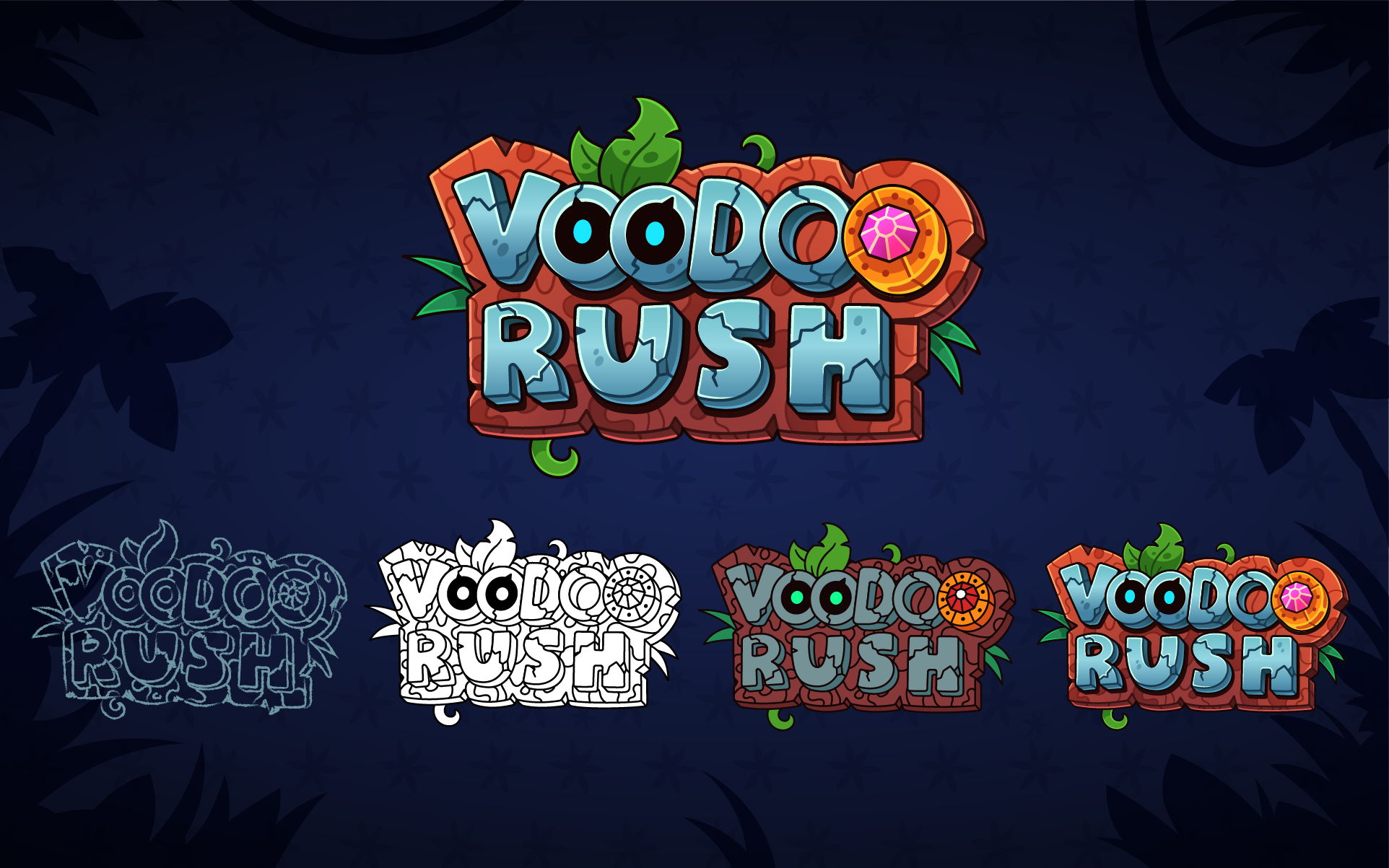 Voodoo Rush: Promo Art by Lev Modeon for Neomodeon Studio on Dribbble