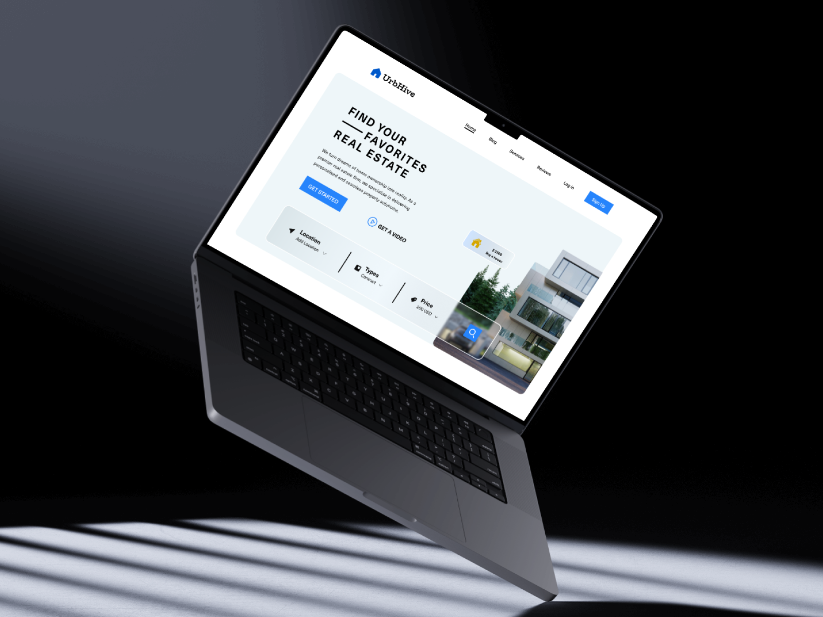 Real Estate property showcase web design by Jayaditya Shukla on Dribbble