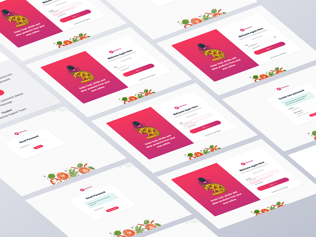Restaurant Login Page Design by Daniel Barr for Luminalogik on Dribbble