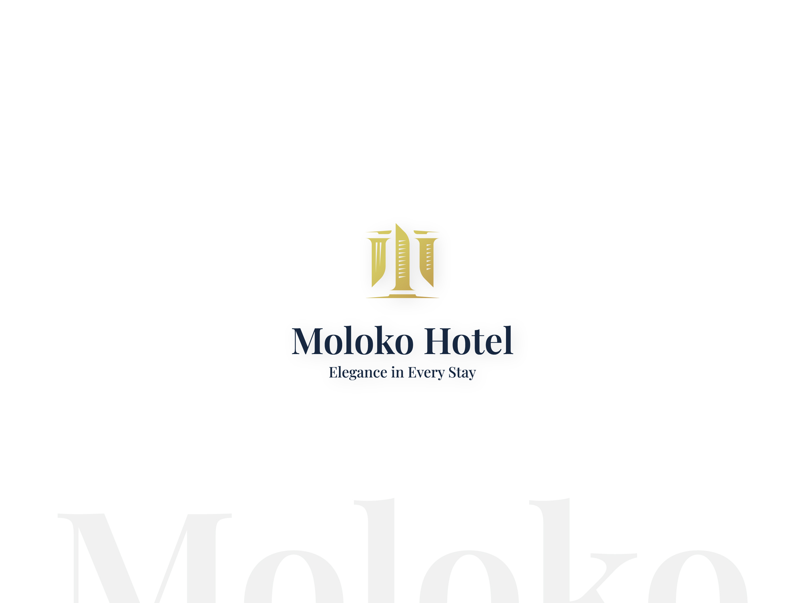 Logo Design Moloko Hotel by cidcud graphic on Dribbble