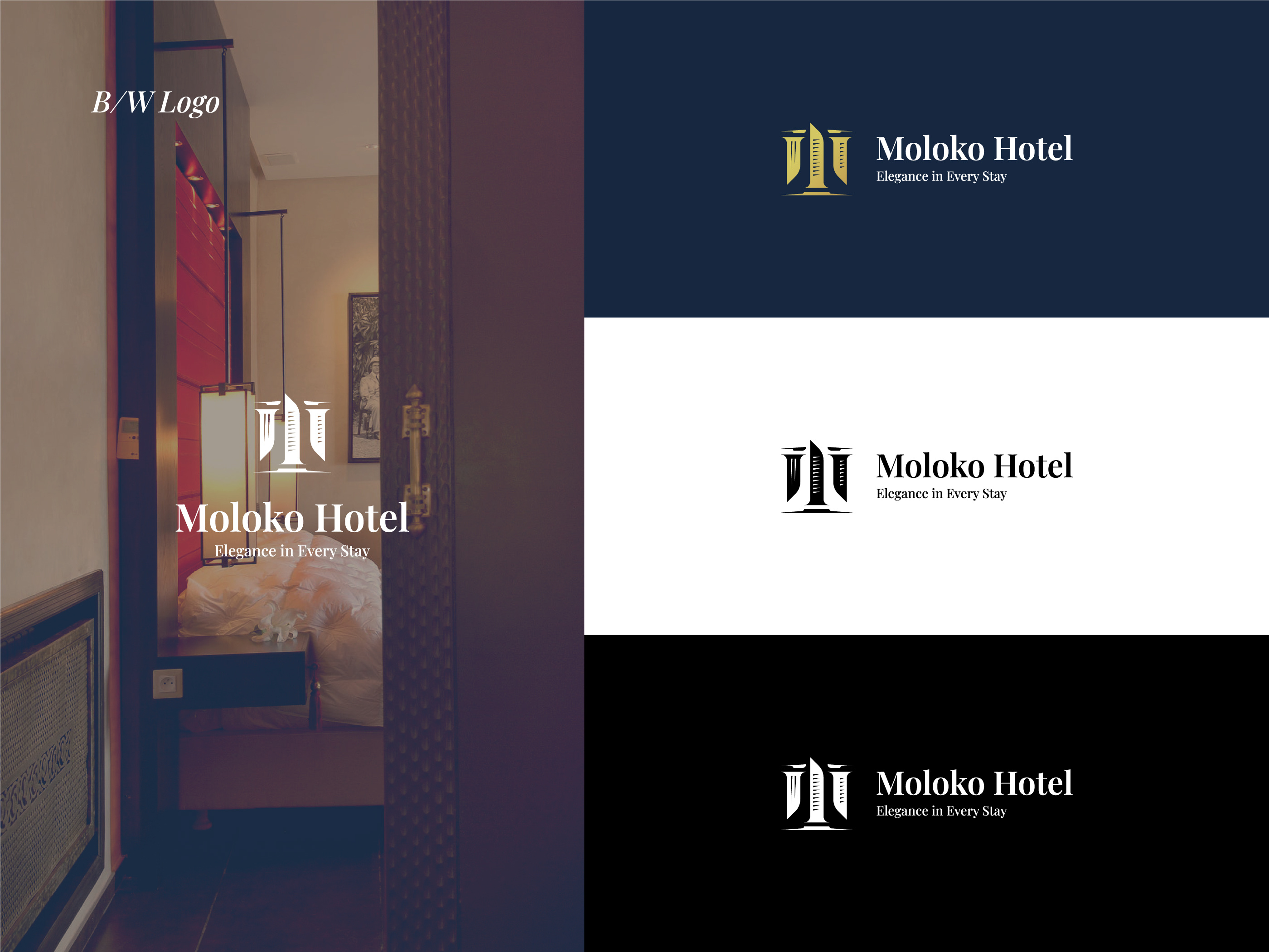 Logo Design Moloko Hotel by cidcud graphic on Dribbble