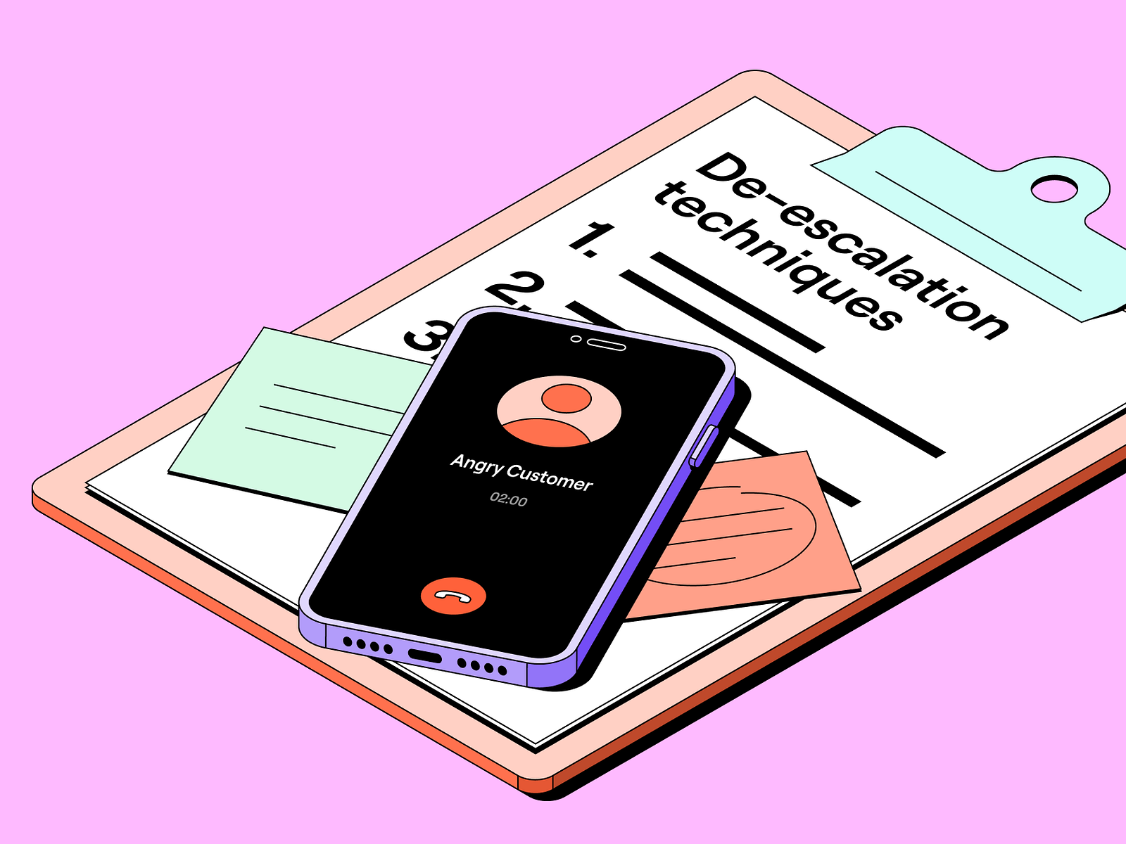 De-escalation Techniques Illu by Andrew Rosek on Dribbble