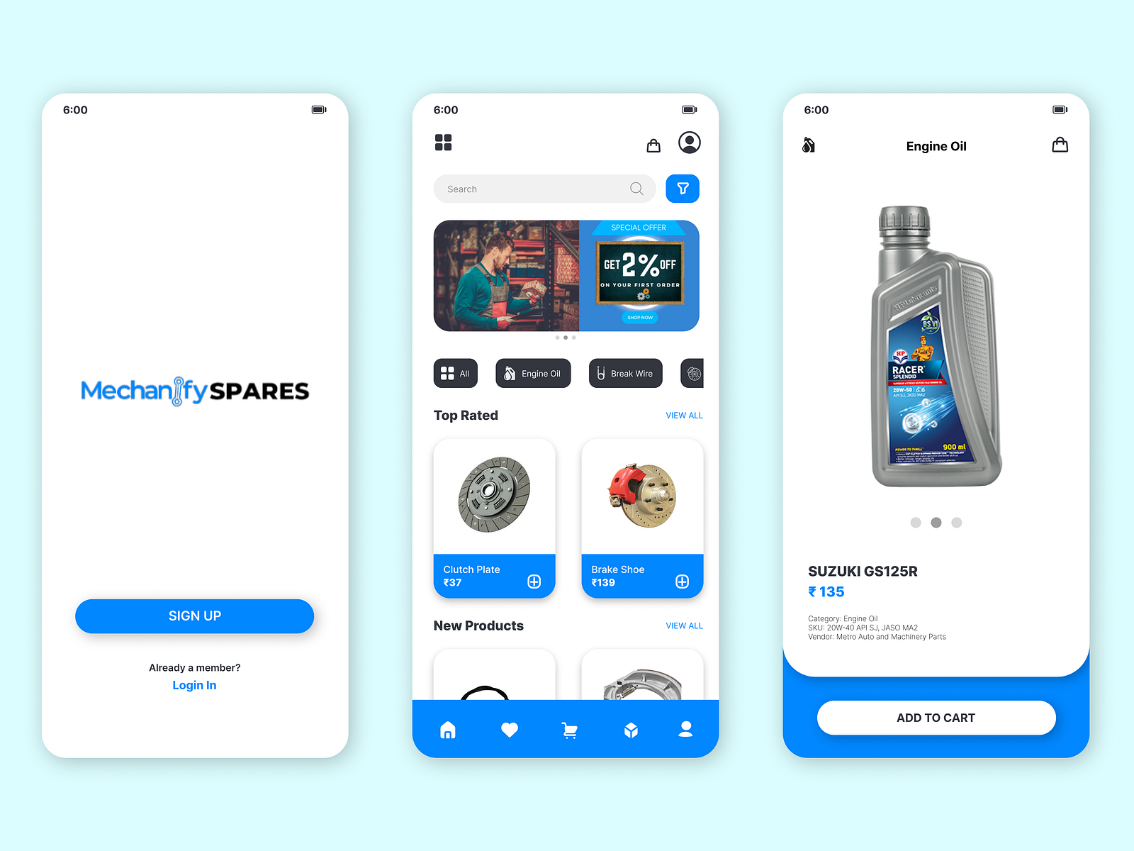 Hardware Shop app by Ninad Ingole on Dribbble