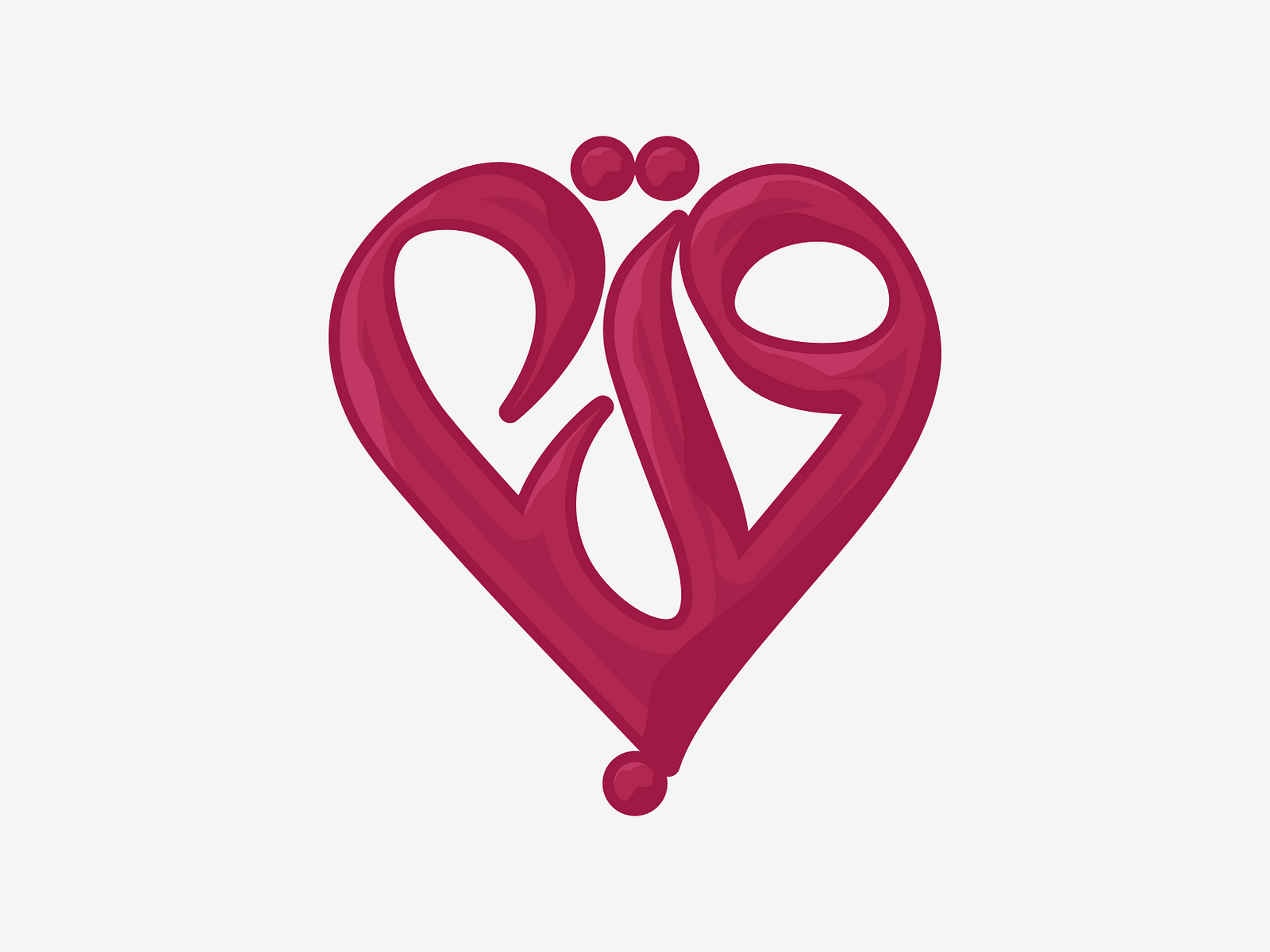 Qalb Heart Arabic Calligraphy (خط عربي قلب) by Setyo Budi Utomo ...