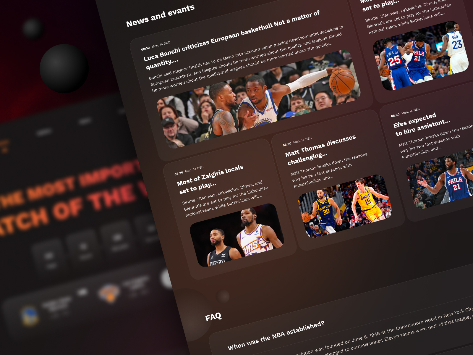 The basketball ticket resrvation website by Mahsa Hasani for Fluxio ...