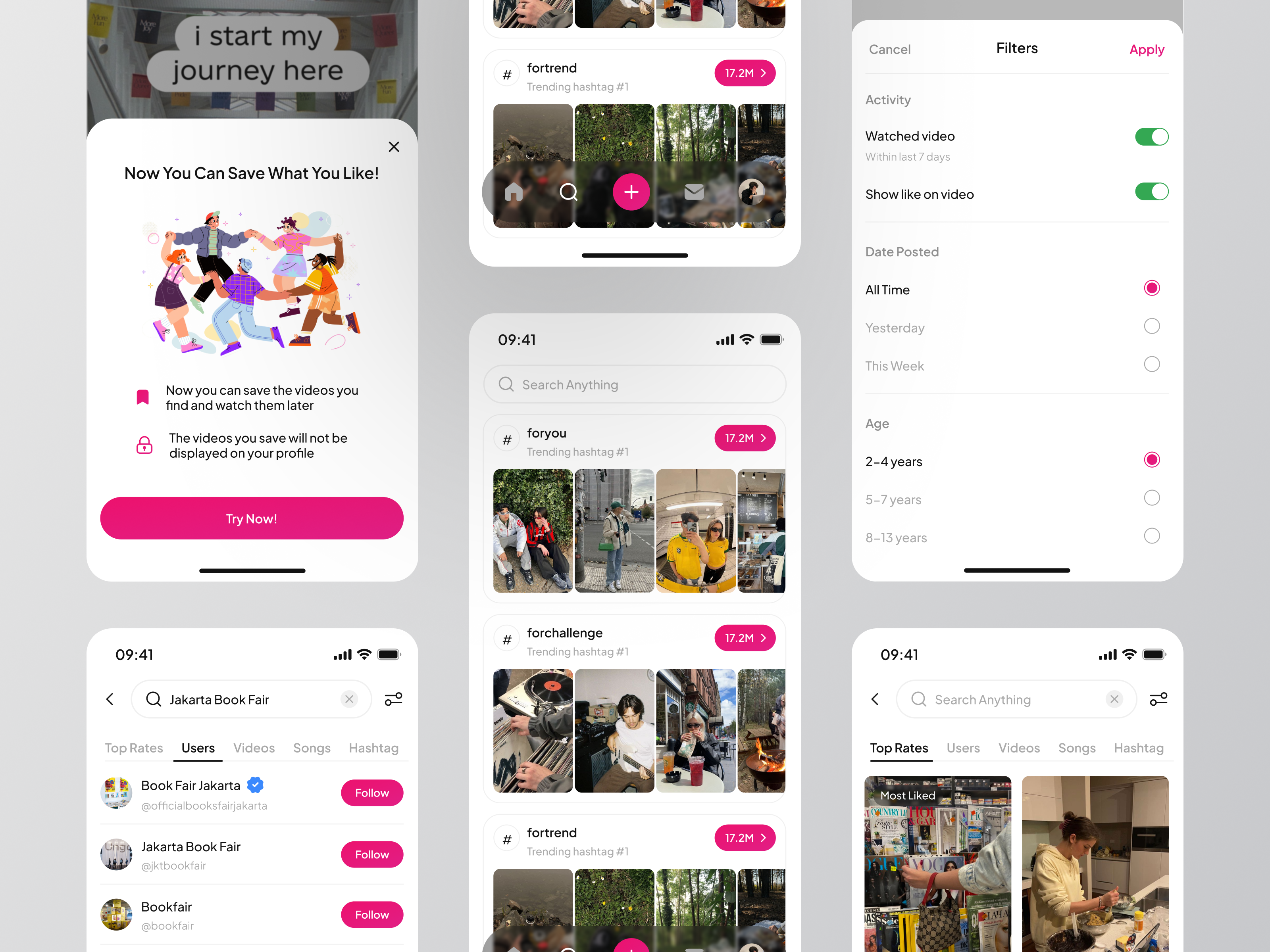 Social Media App designs, themes, templates and downloadable graphic ...
