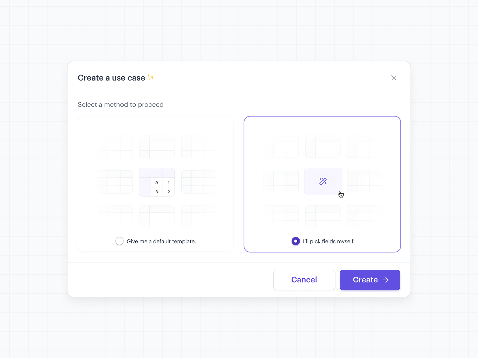 Create a use case | Modal by Hari Teja for turingLabs on Dribbble