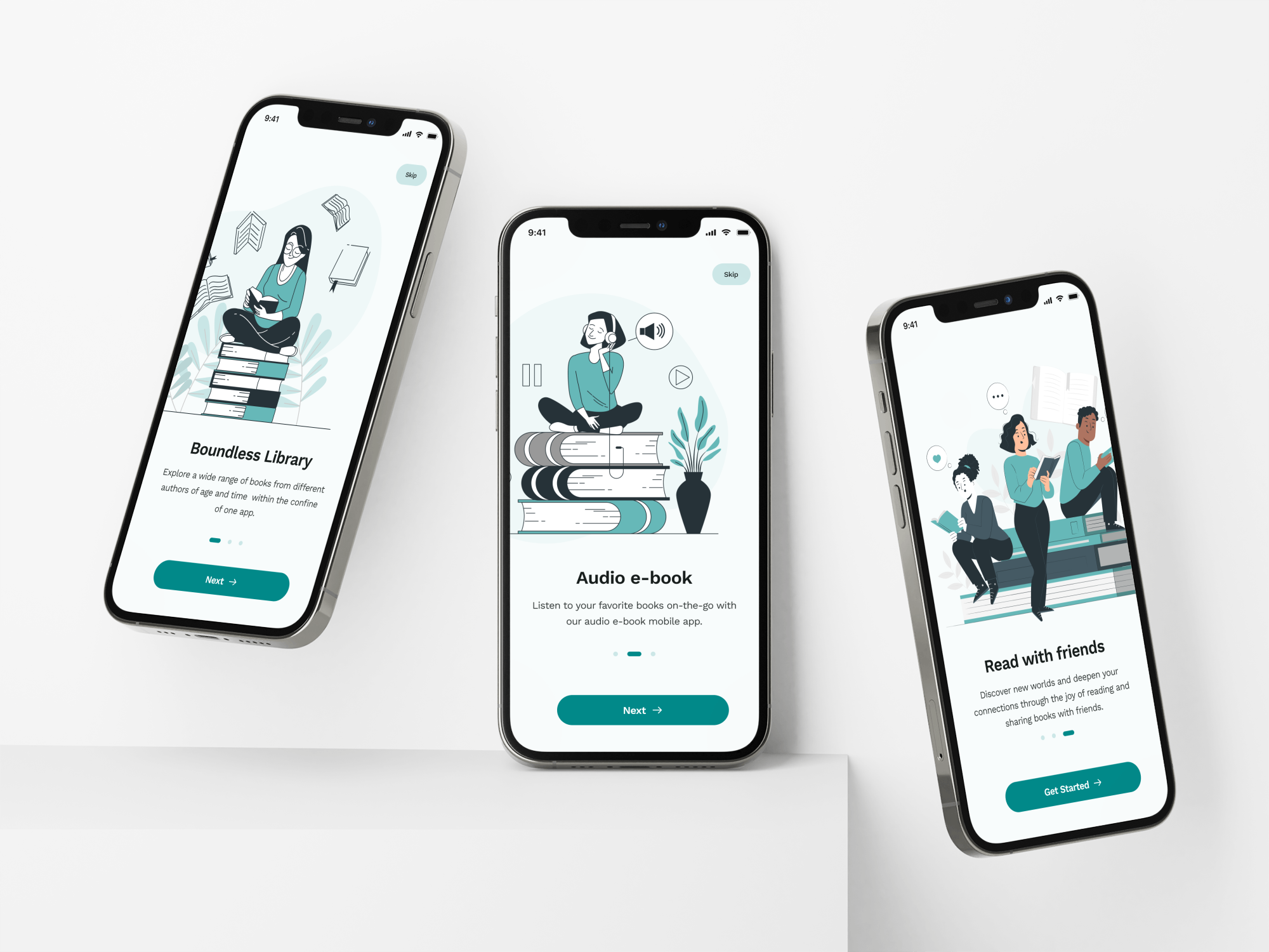 Splash screen and onboarding pages by Gerald on Dribbble