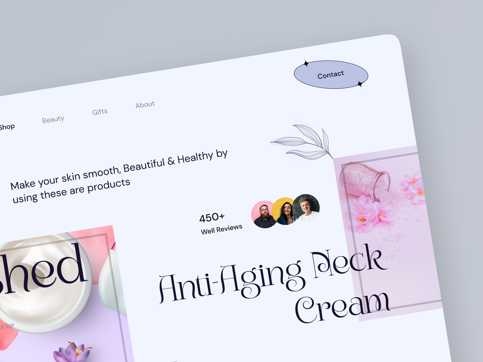 Beauty Product Website | Skincare | Cosmetic Product by Bhautik ...
