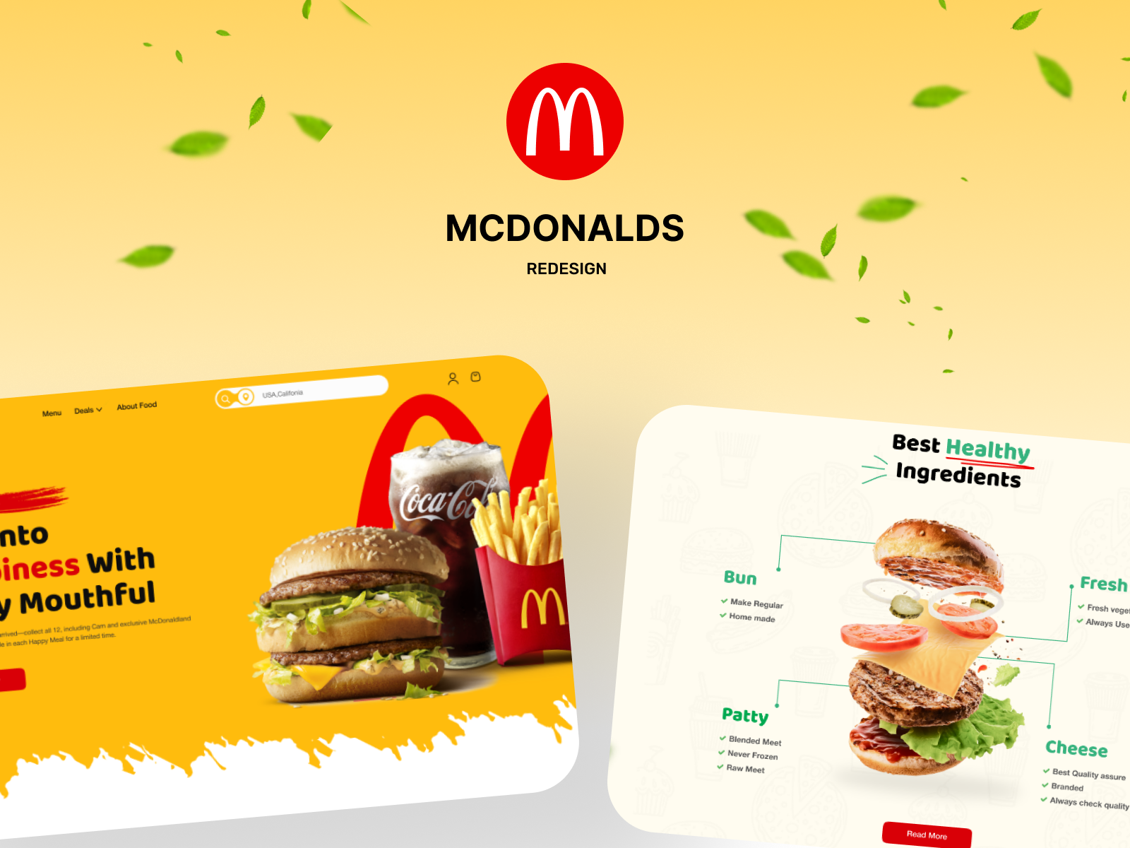 McDonald's Reimagined - McDonald's Website Redesign by Softvence UI/UX ...