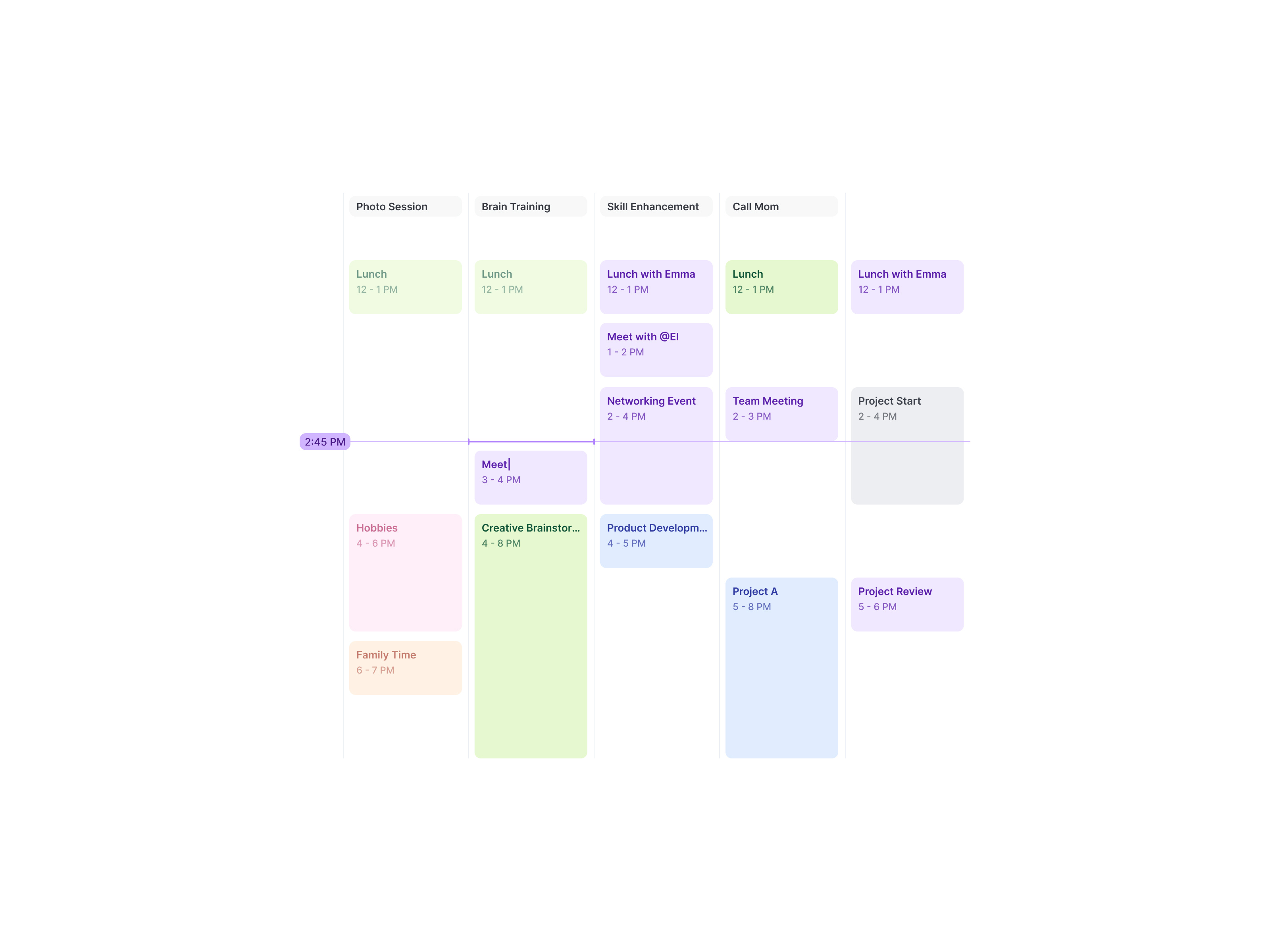 Inside Calendar Page by Nazmi Javier for Unspace Studio on Dribbble