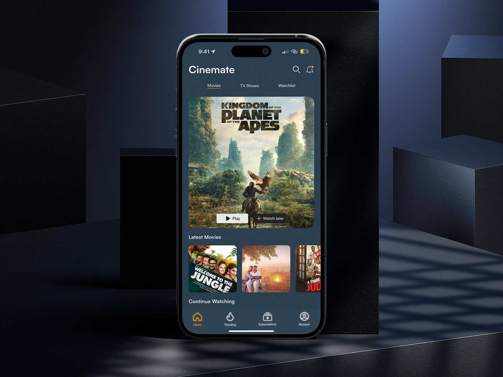 Video Streaming App UI design by Odun Adekunle on Dribbble