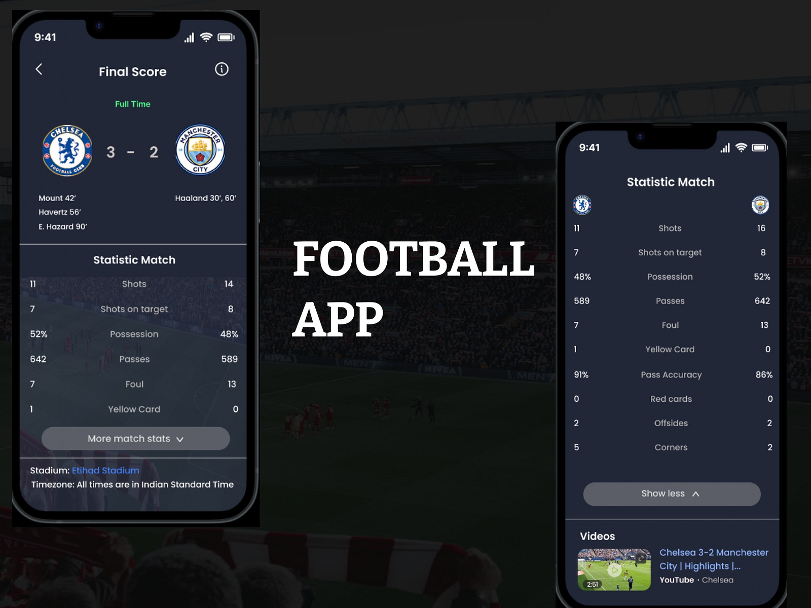 Football Score App by Saumya Singhal on Dribbble