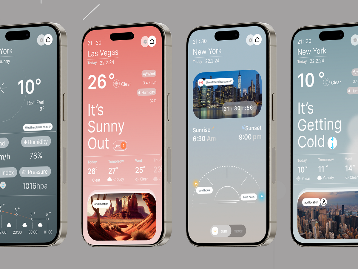 Weather UI designs, themes, templates and downloadable graphic elements ...
