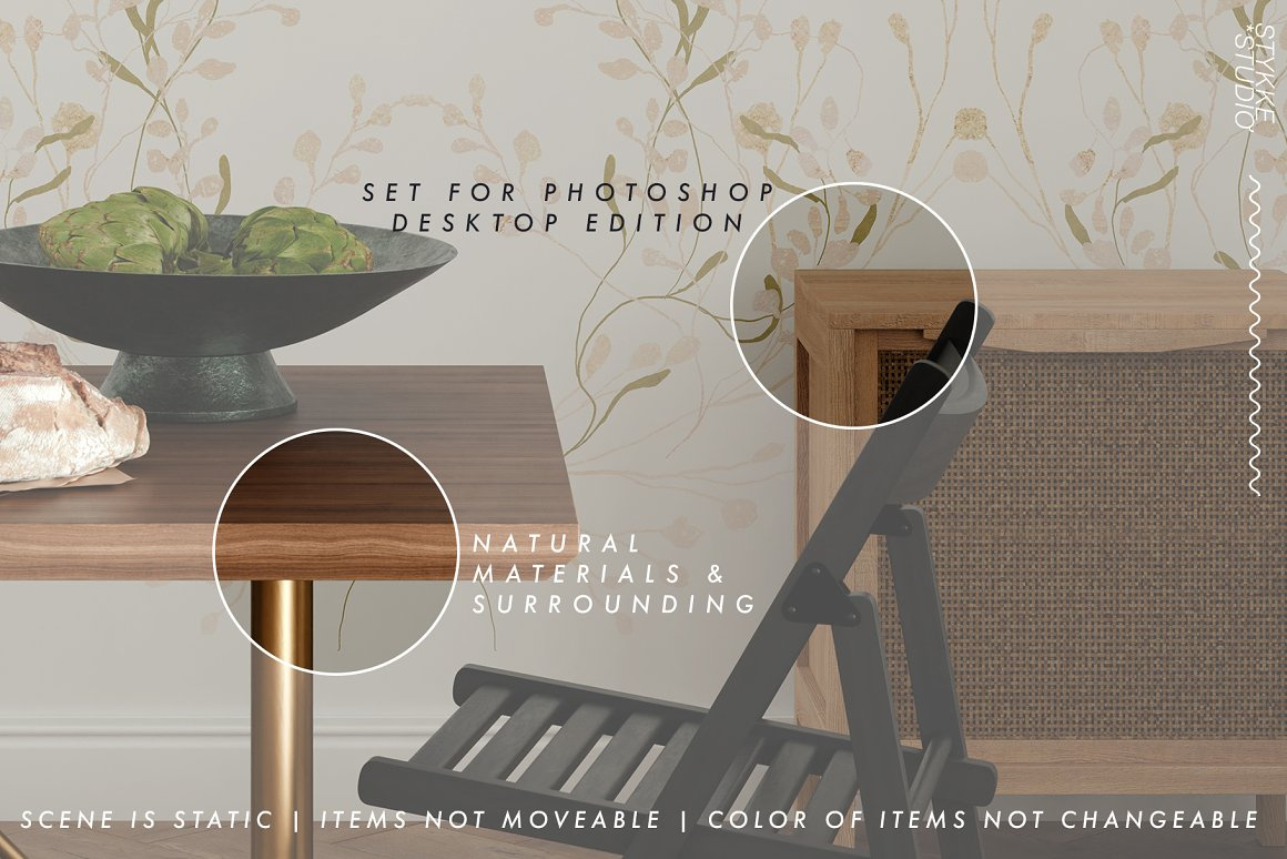 DINNER TIME Wallpaper Mockup by Product Mockups on Dribbble