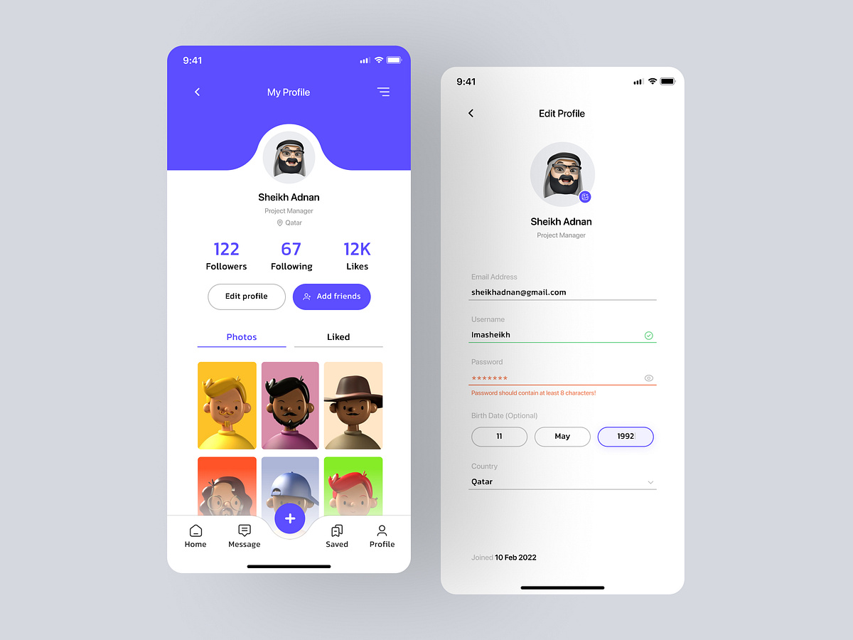 User Profile designs, themes, templates and downloadable graphic ...