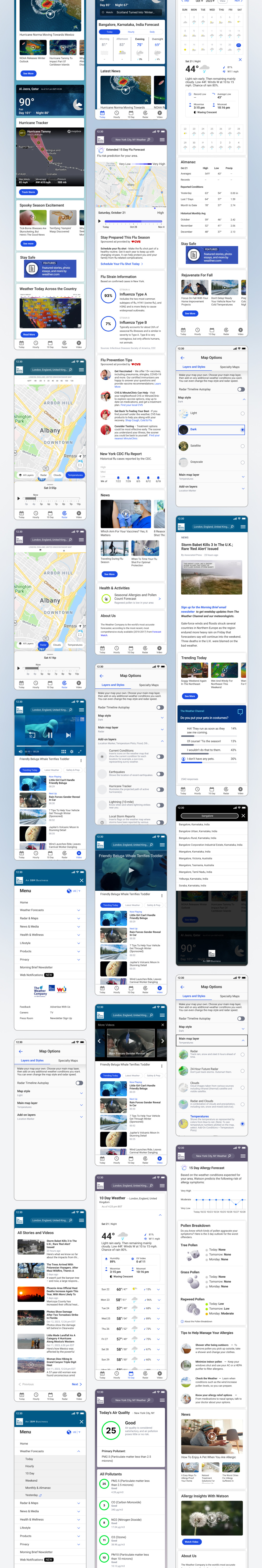Make The Weather Channel UI your own by Figr Design on Dribbble