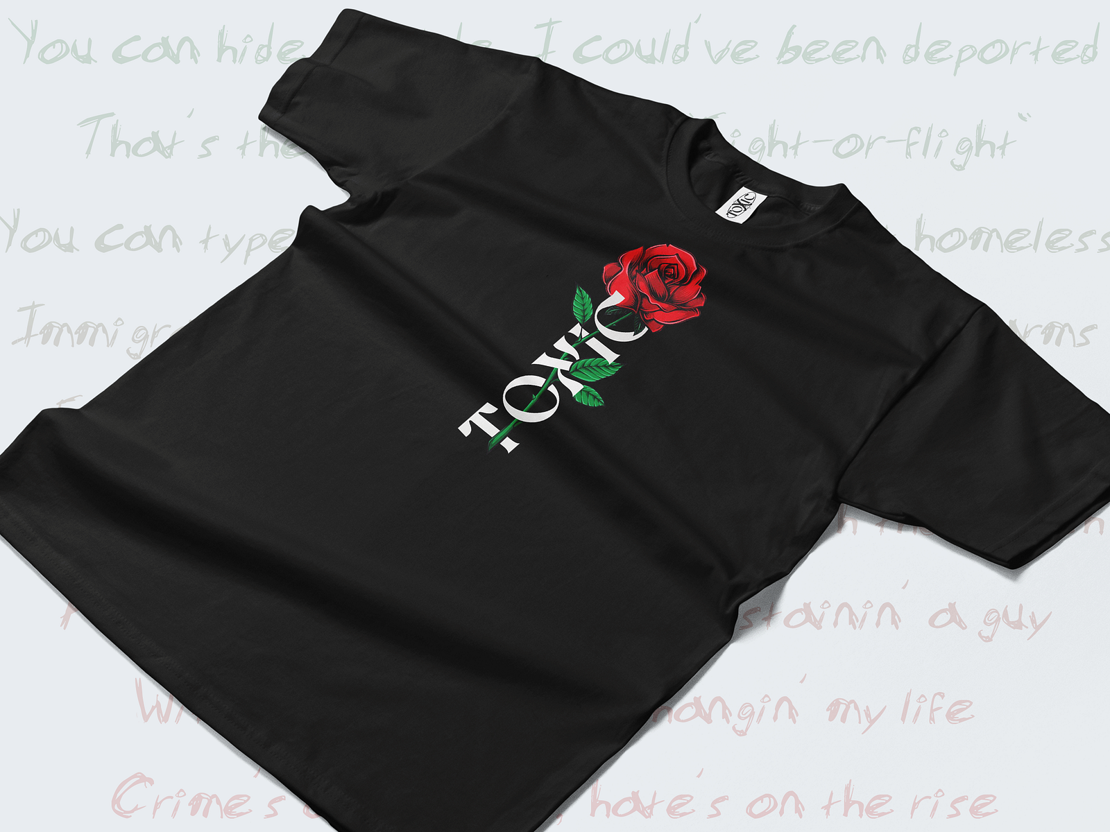 Toxic Rose Tshirt by Mark Tiernan on Dribbble