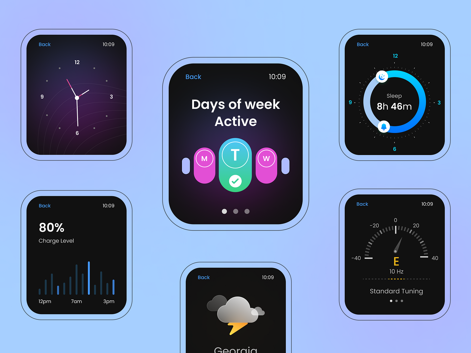 Smart Watch UI, WatchOS Designs by Octet Design Studio on Dribbble
