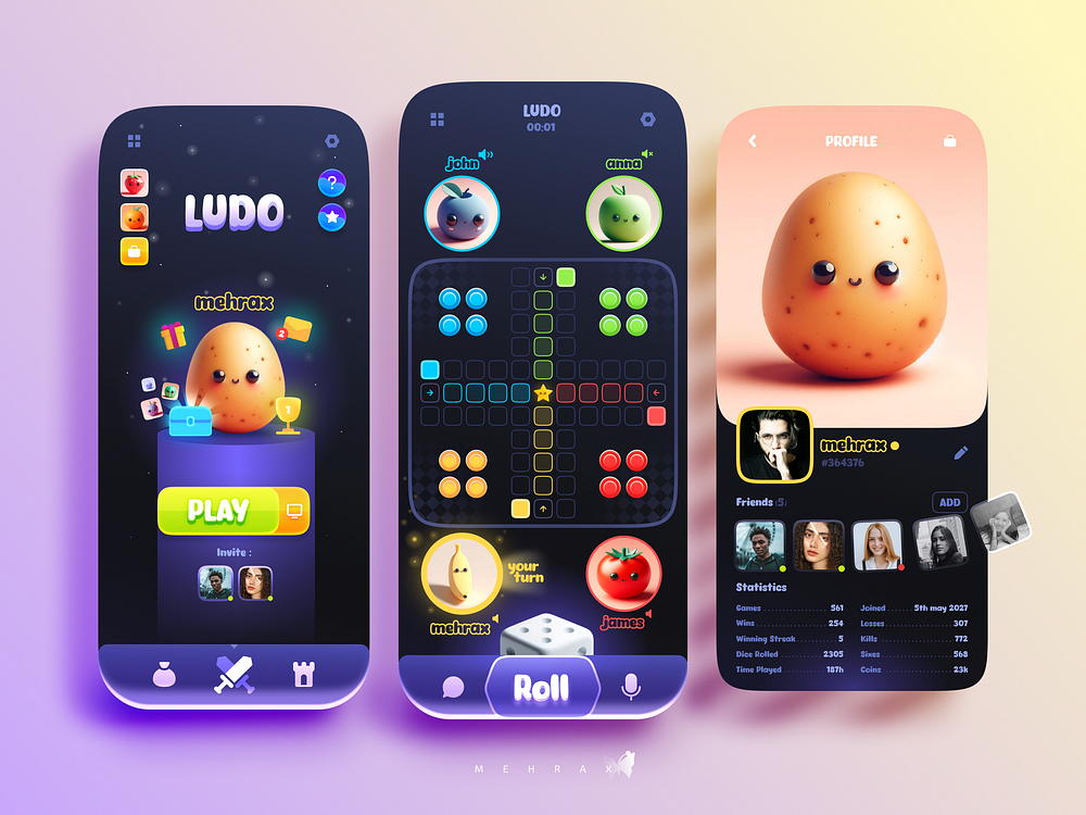 Mobile Game UI designs, themes, templates and downloadable graphic ...