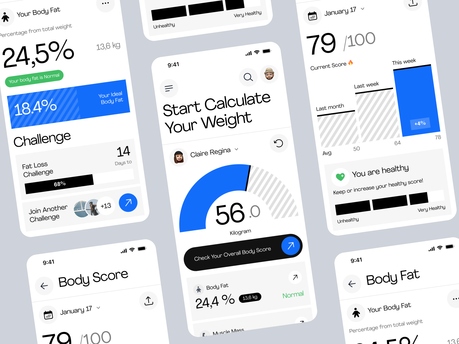 FitScan - Smart Scale Mobile App by Mirna Kusumawati for One Week ...