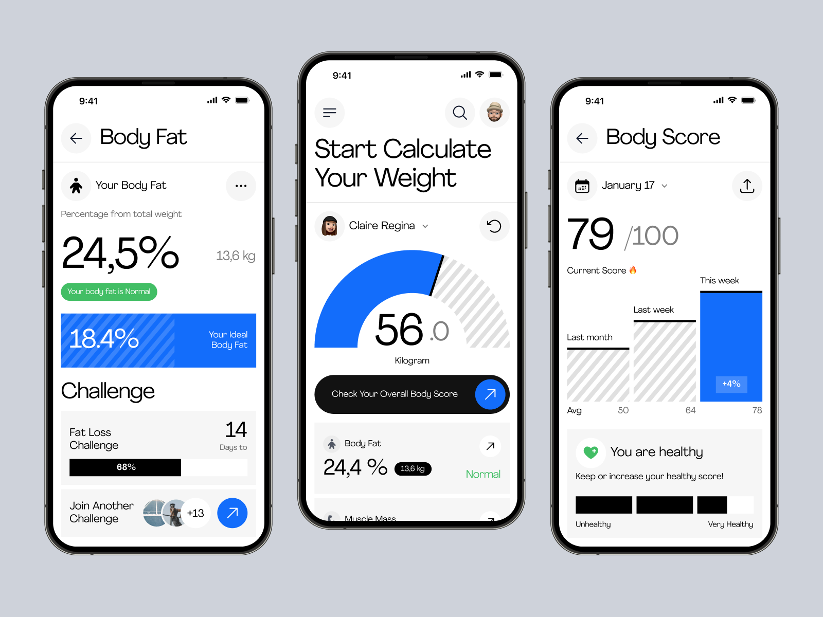 FitScan - Smart Scale Mobile App by Mirna Kusumawati on Dribbble