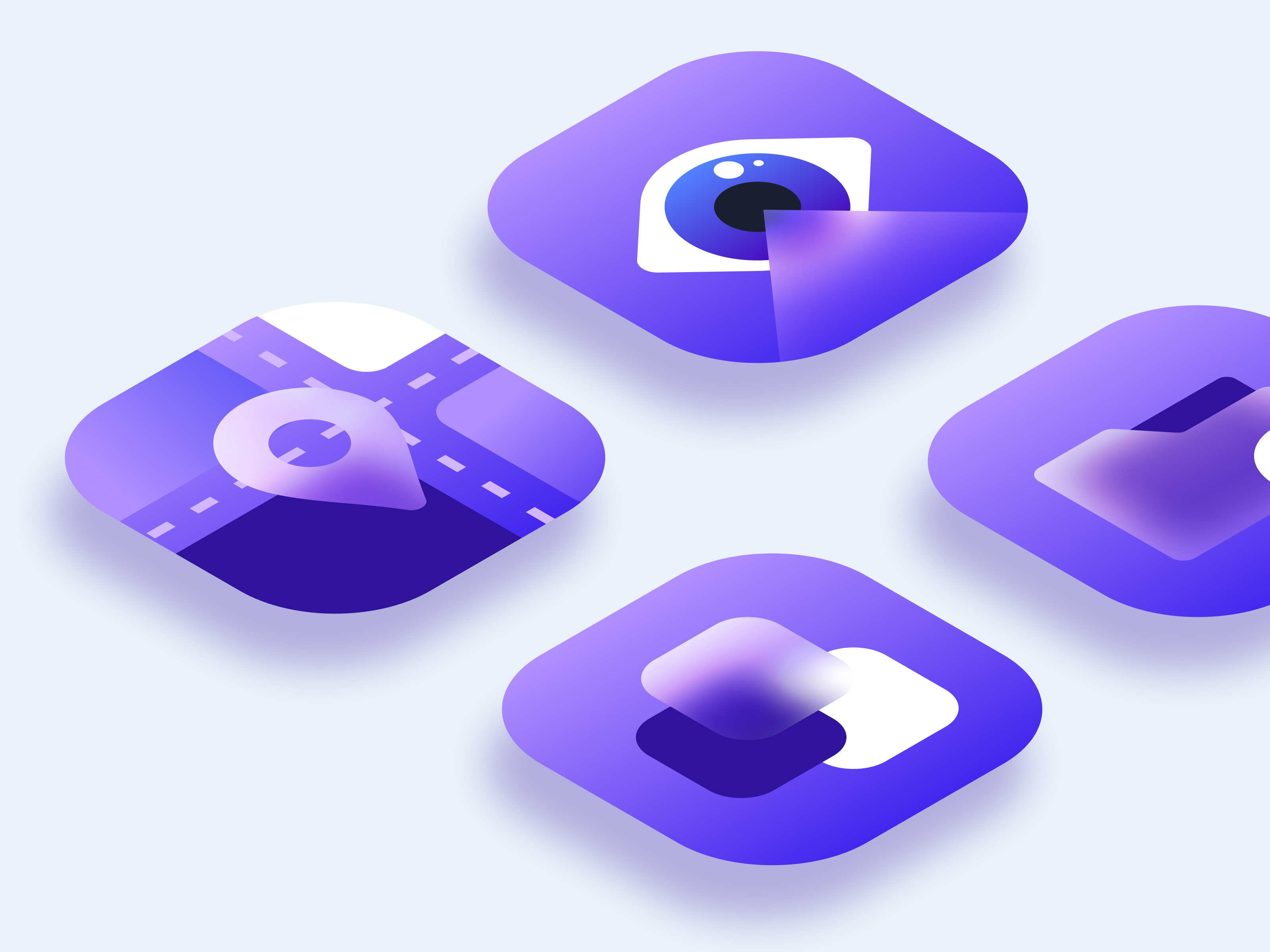 Data & Security App Icons by Michael Wang on Dribbble