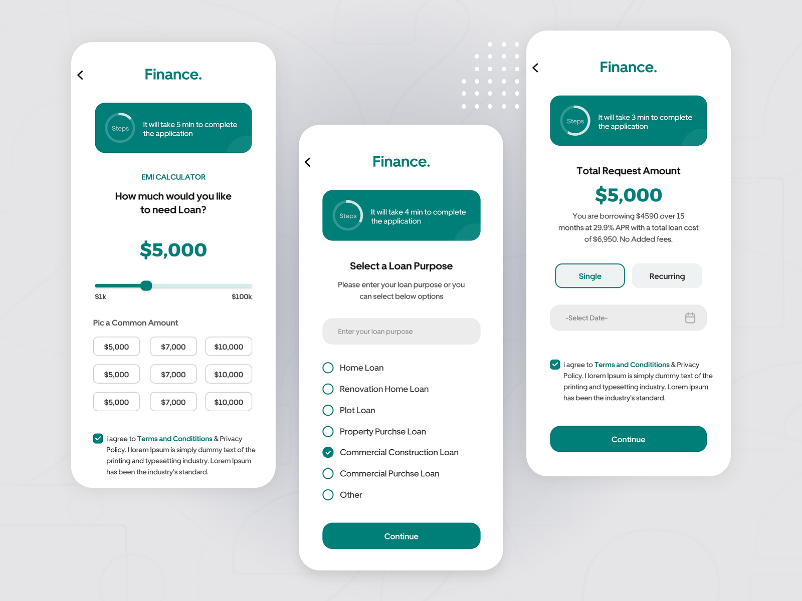 Loan App Design by Abhishek Dhiman on Dribbble