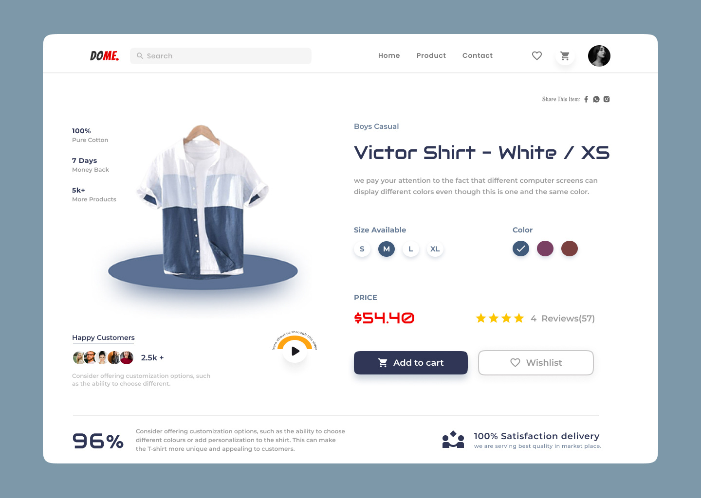 Single Product UI Design by DevArt_Govind on Dribbble