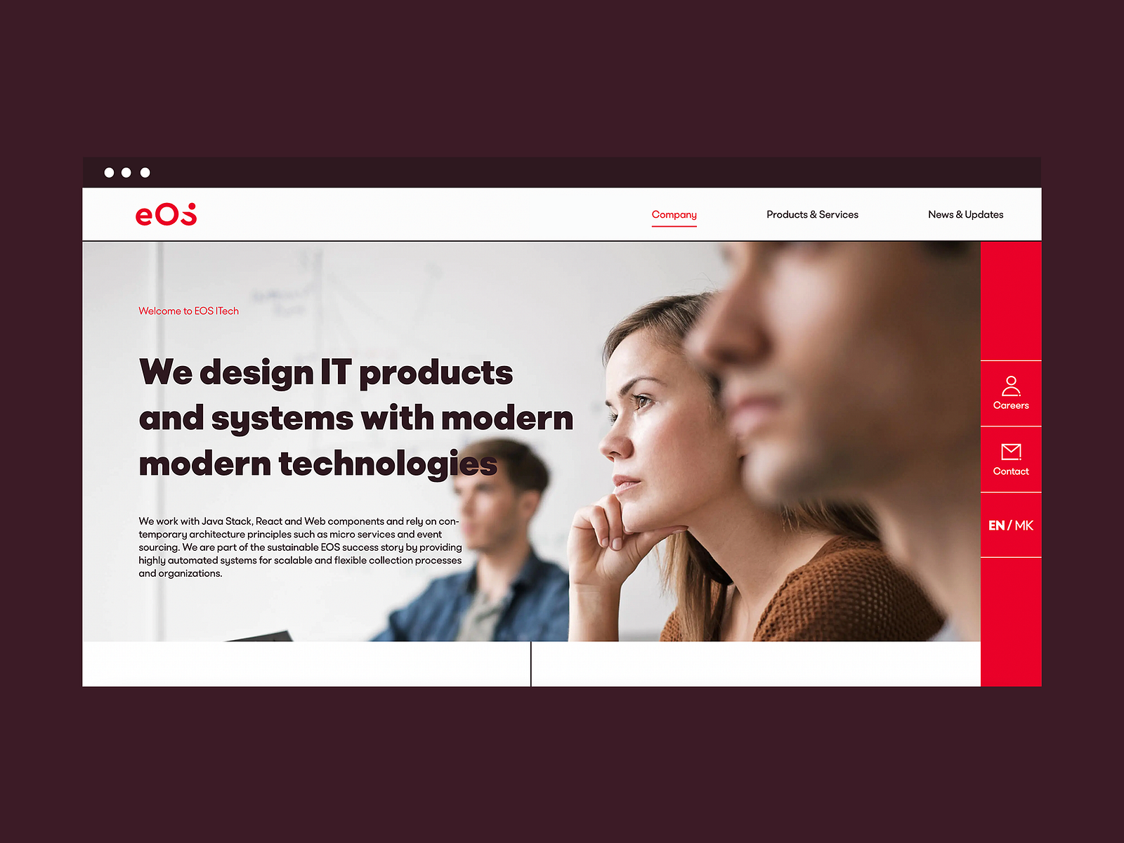 EOS Web Design by Fabricca Creative Agency on Dribbble