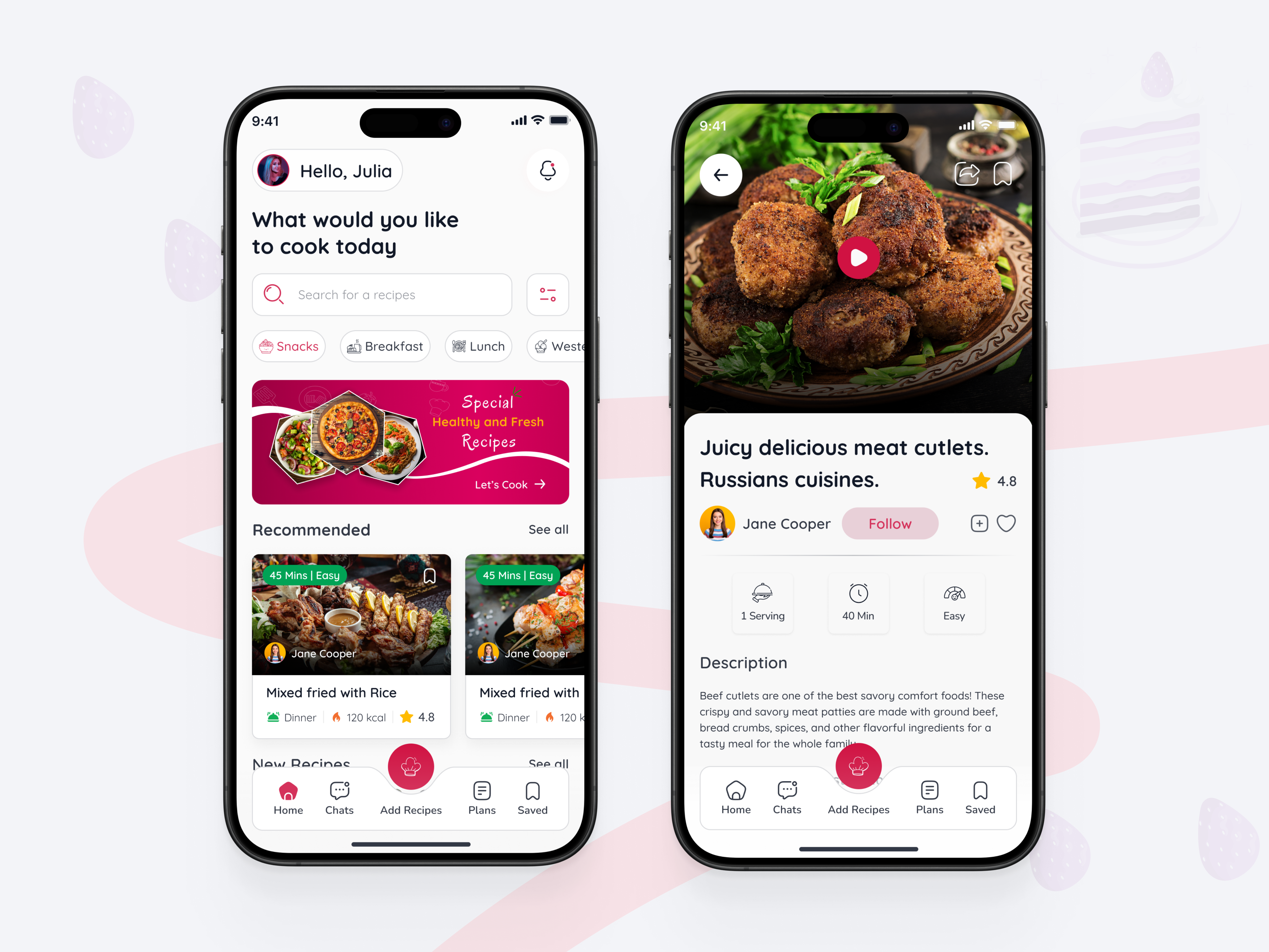 Delicio - Recipe sharing app by Khaled Mohammad Rakib on Dribbble
