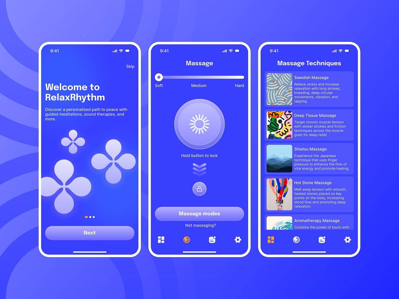 Massage Mobile App Design By Antanina Nekrashevich On Dribbble