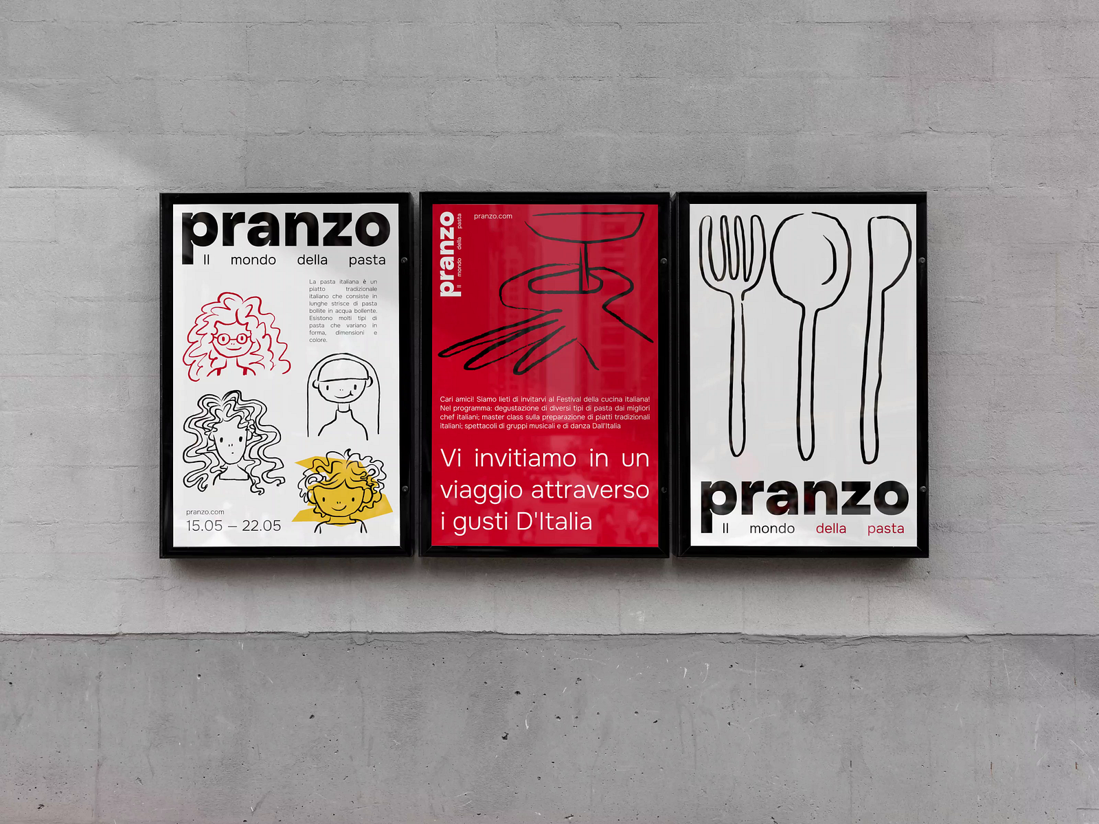 Pranzo: brand identity by Dana Bakhtina for renua | one on Dribbble