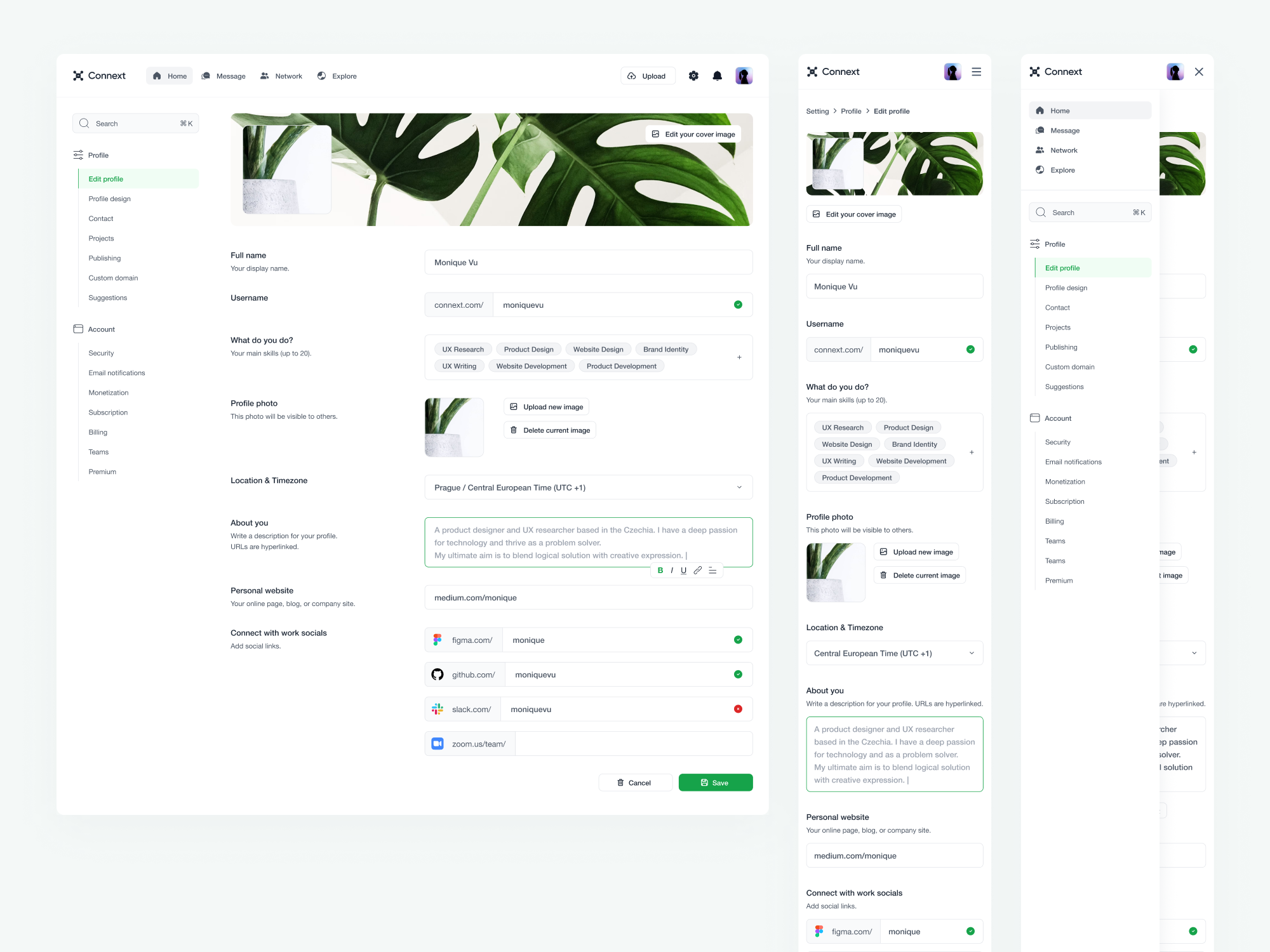Browse thousands of Profile Editor images for design inspiration | Dribbble