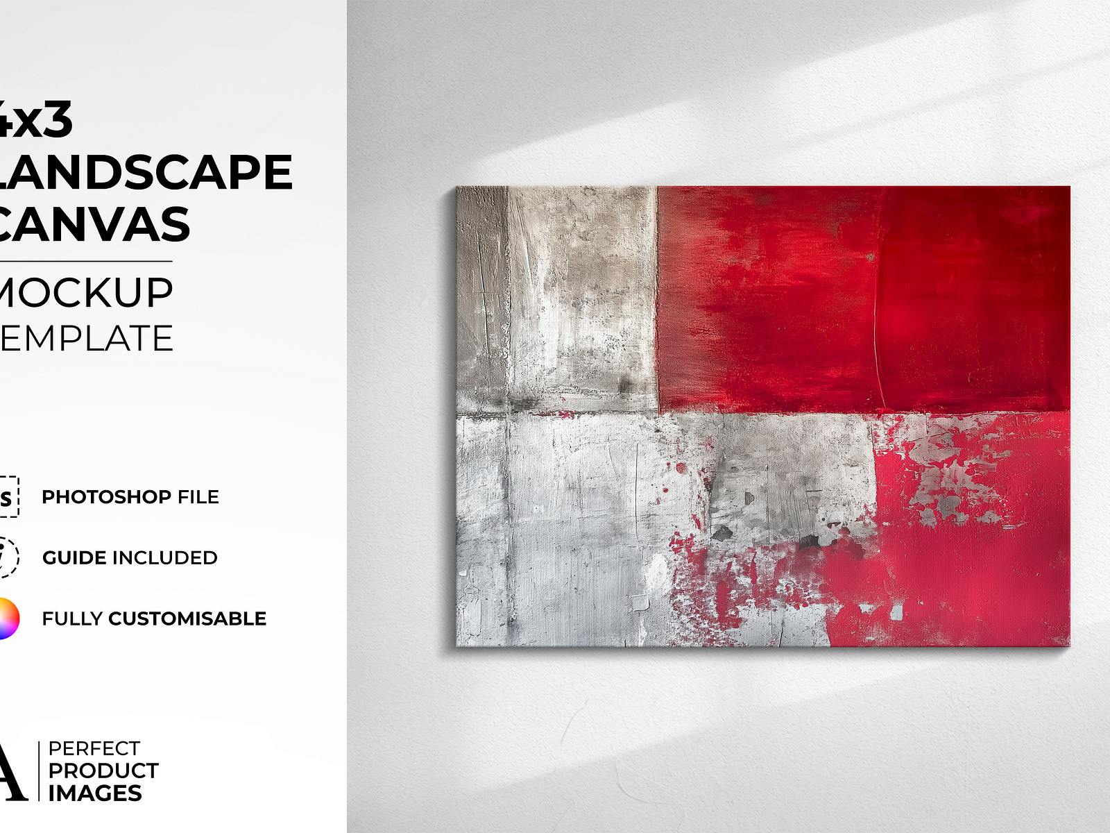4x3 LANDSCAPE CANVAS MOCKUP TEMPLATE by Julian Adams on Dribbble