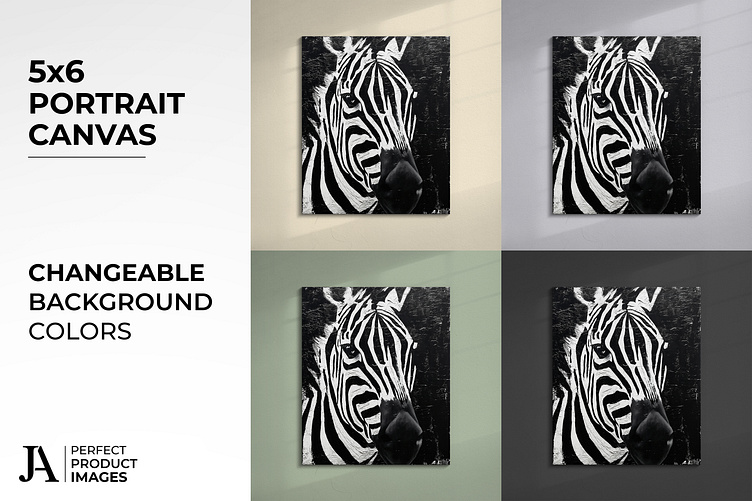 5x6 PORTRAIT CANVAS MOCKUP TEMPLATE by Julian Adams on Dribbble