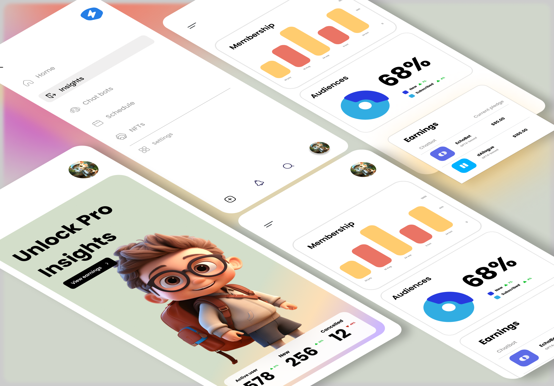AI Chatbot Dashboard UI | Visuals Designs by Ammar Khan on Dribbble