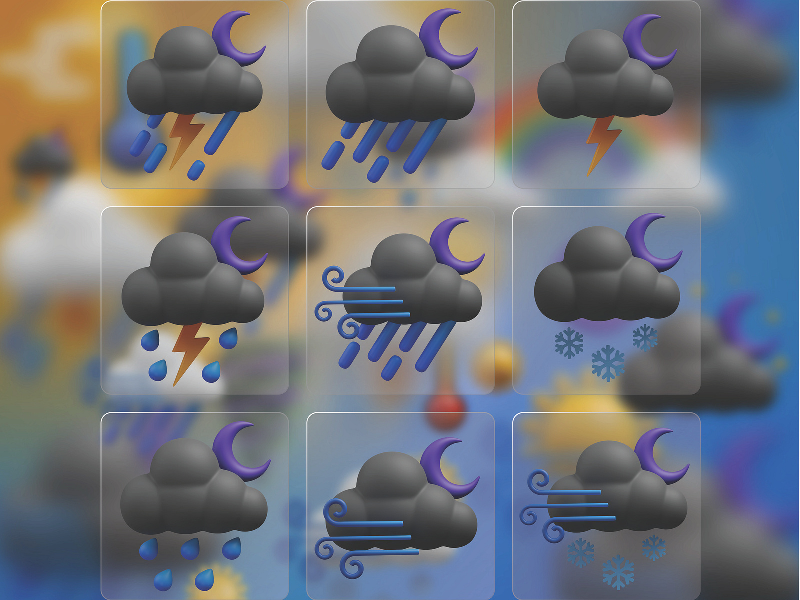 weather 3d Icon Set by kaicon on Dribbble weather 3d Icon Set by kaicon on Dribbble