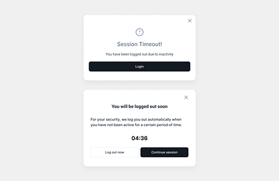 Session Timeout Popup by Fırat Torun on Dribbble