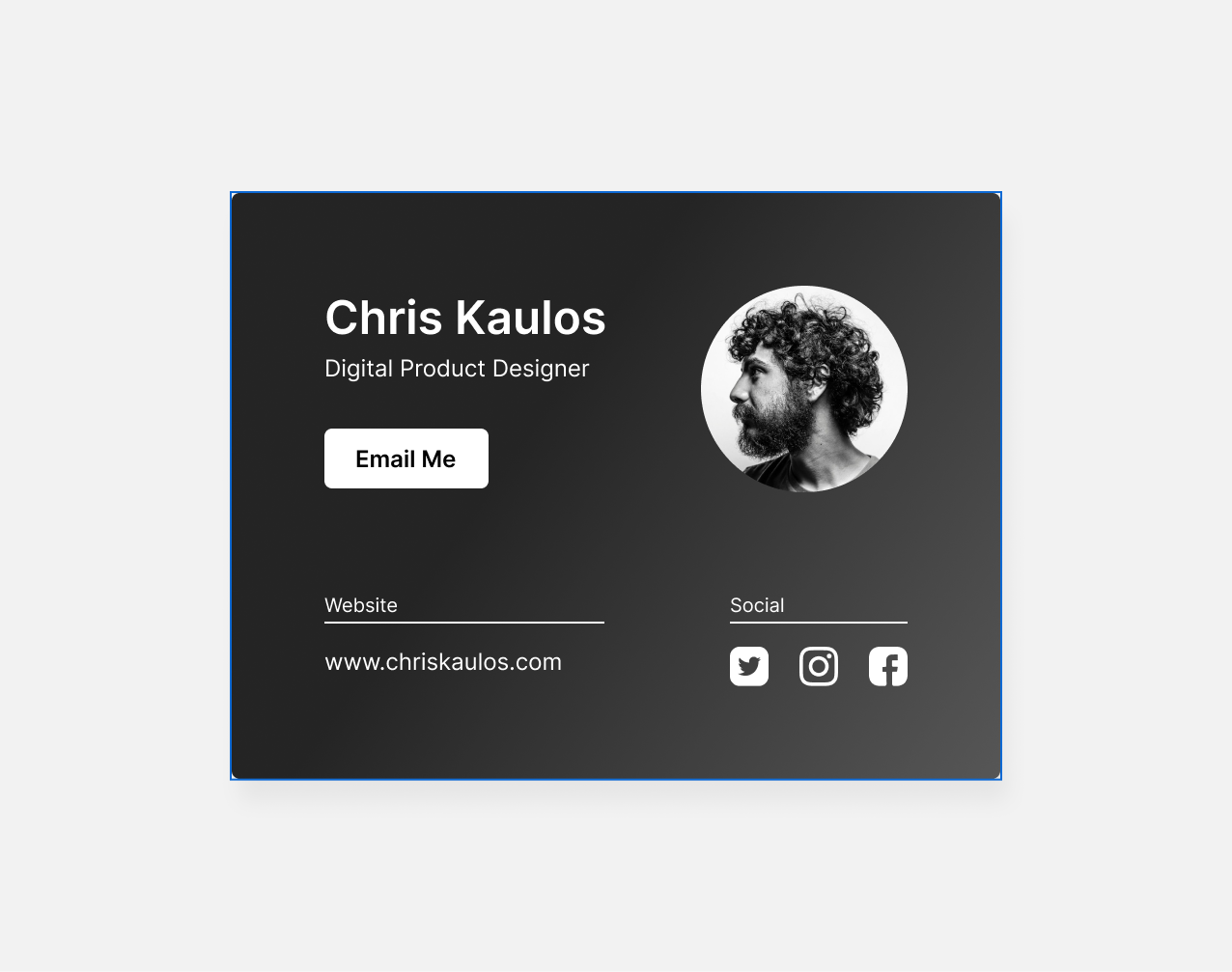 Shiftnudge Contact Card Design by Jaskaran Sondhi on Dribbble